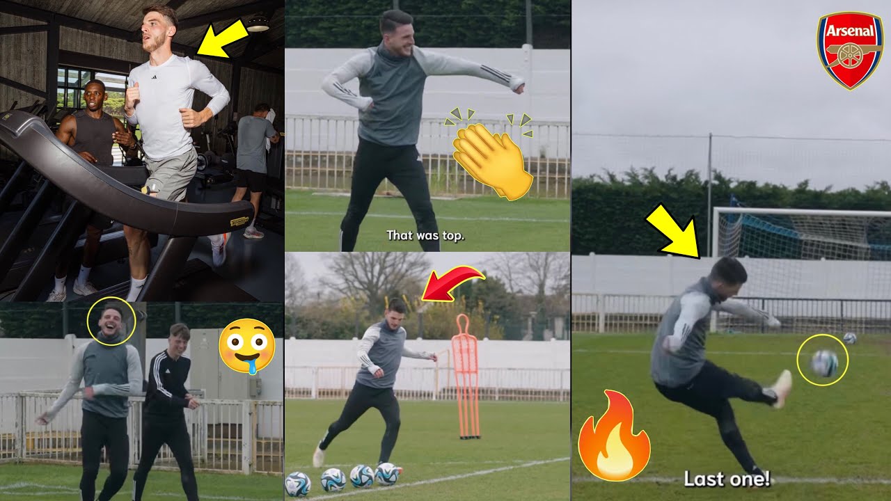 😳Declan Rice STORMS Personal Training With Shooting Drills Before ...