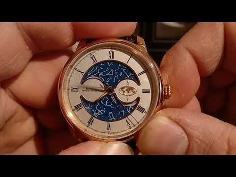 KAREBO MOONPHASE MECHANICAL AUTOMATIC WATCH UNBOXING - YouTube