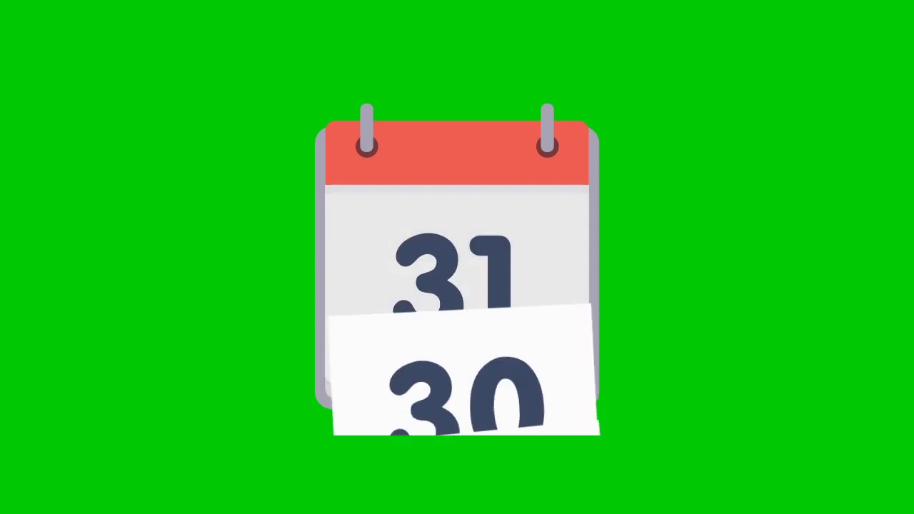 calendar dates animation hd stock footage - YouTube