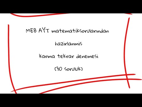MEB ayt matematik denemesi son prova