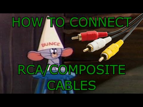 How To Connect RCA/Composite Cables - YouTube