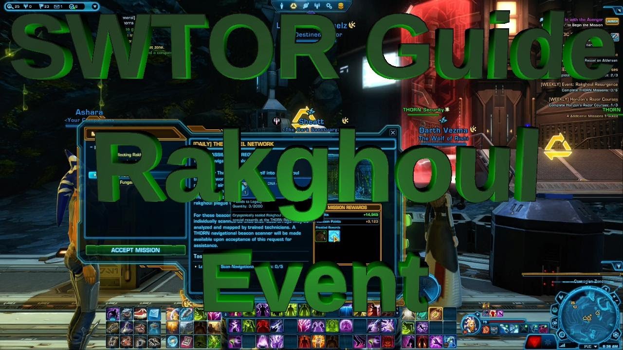 SWTOR - Rakghoul event guide - Rewards tips, and tricks on how to ...