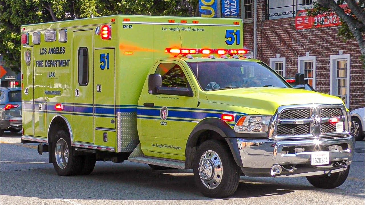 LAFD Rescue 51 Transporting - YouTube