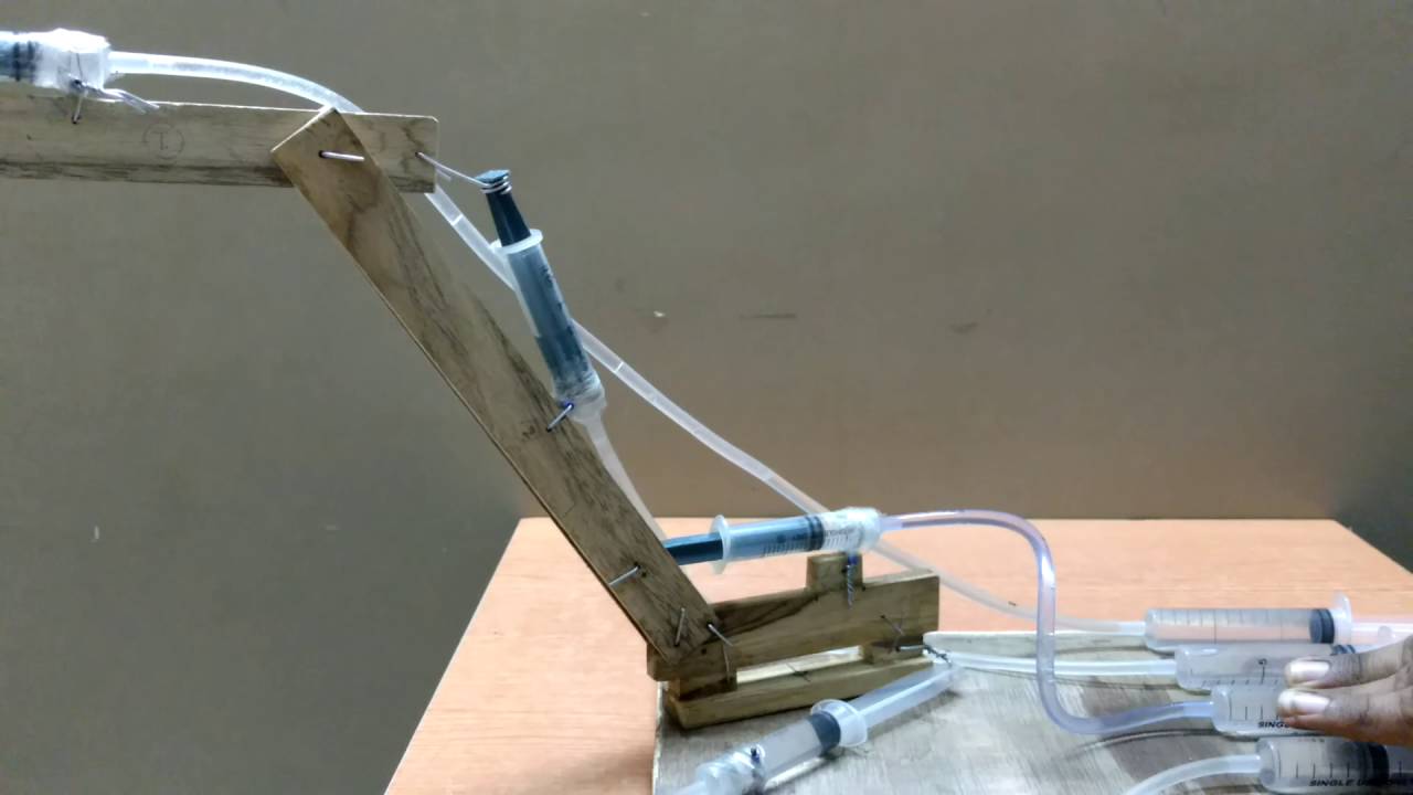 HYDRAULIC ARM used in JCB - YouTube