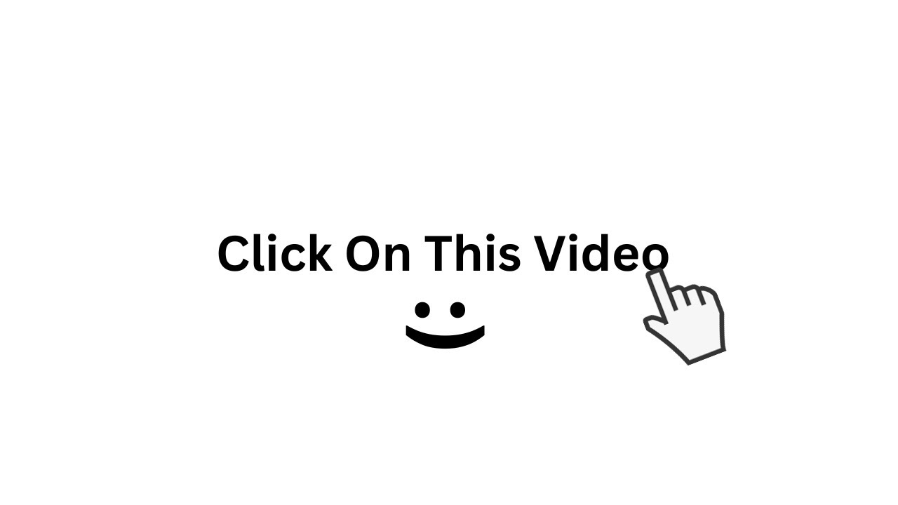 Please click the video :) - YouTube