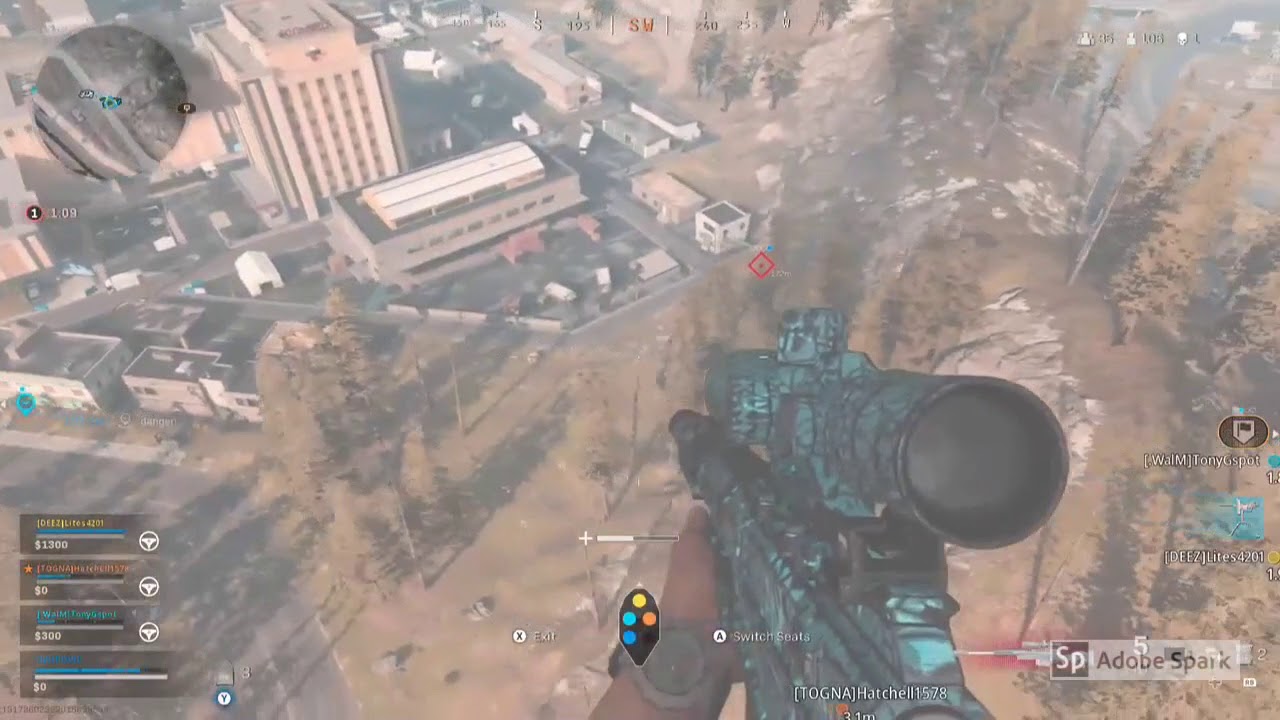 COD: 4 Warzone Flying Snipes! - YouTube