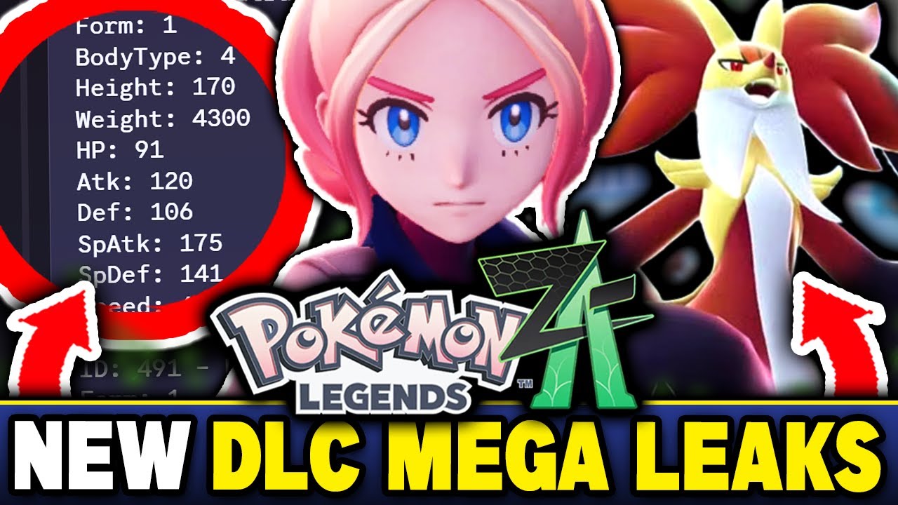 POKEMON NEWS! NEW DLC MEGA EVOLUTION STAT LEAKS! NEW LEGENDS ZA UPDATE ...