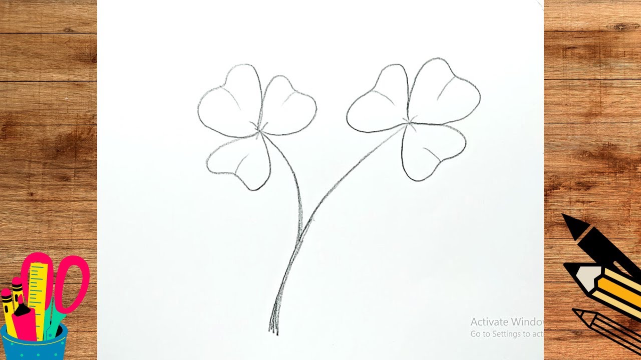 Cute Leaf Drawing Easy - YouTube