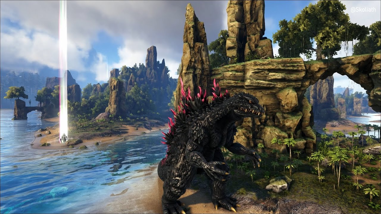 ARK: Survival Evolved Mire Godzilla Mod Showcase - YouTube