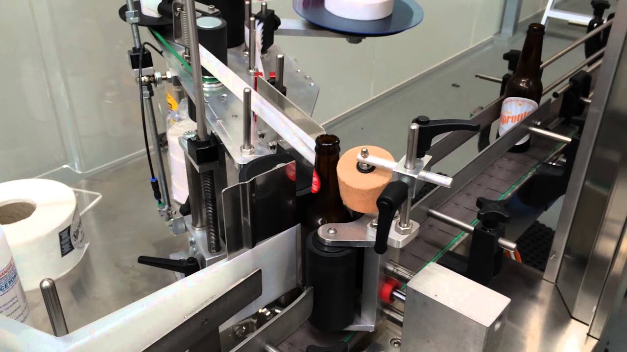 Winequip Foodquip ENOS SPEEDY Labeller - YouTube