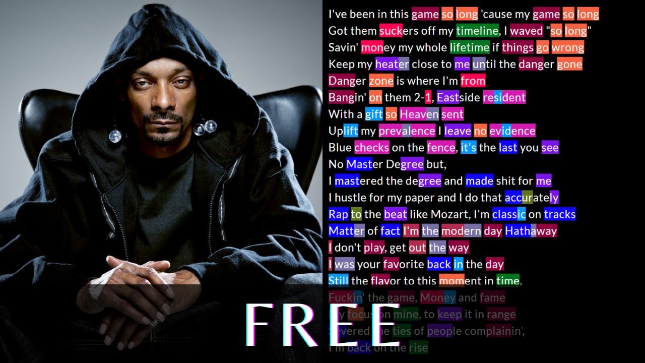 Snoop Dogg verse on Free | Rhymes Highlighted - YouTube