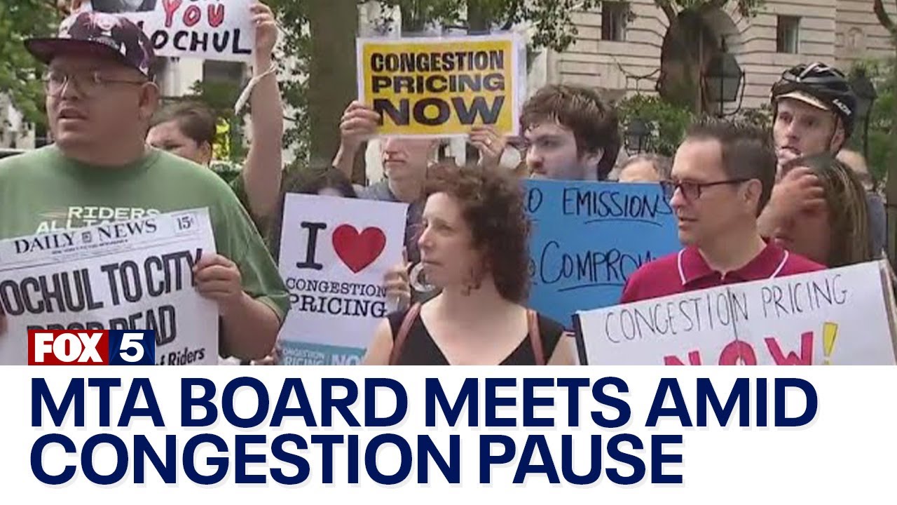 MTA board meets amid congestion pricing pause - YouTube