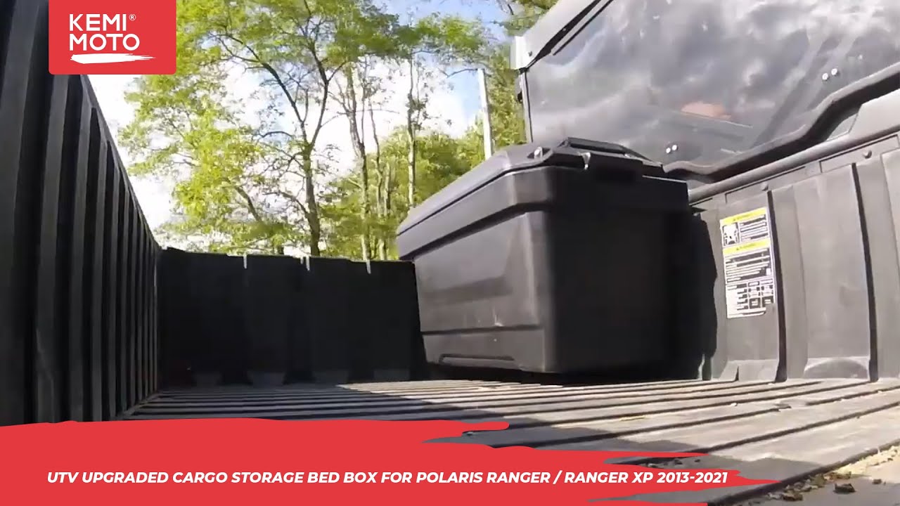 UTV Upgraded Cargo Storage Bed Box for Polaris Ranger / Ranger XP 2013 ...