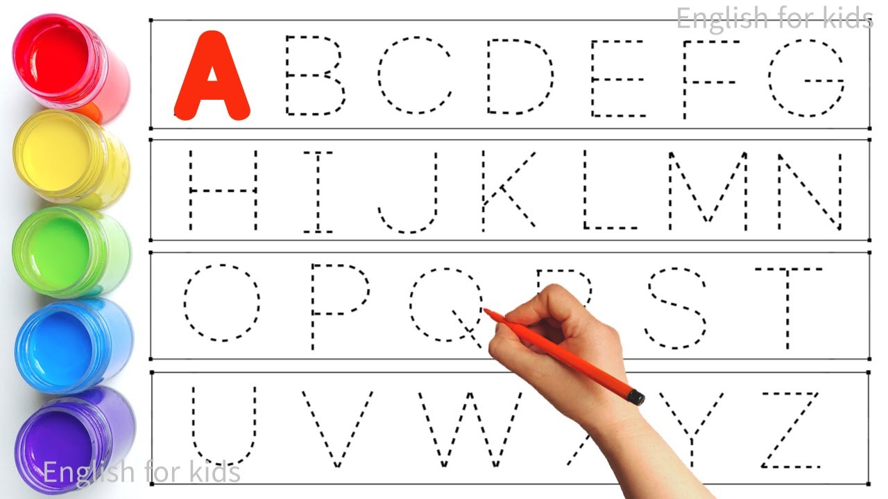 Alphabet, ABC song, ABCD, A to Z, Kids rhymes, collection for writing ...