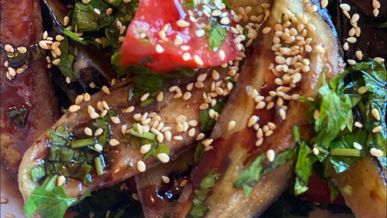 ТЁПЛЫЙ САЛАТ ИЗ ХРУСТЯЩИХ БАКЛАЖАНОВ!ОЧЕНЬ ВКУСНО!!CRİSPY EGGPLANT ...