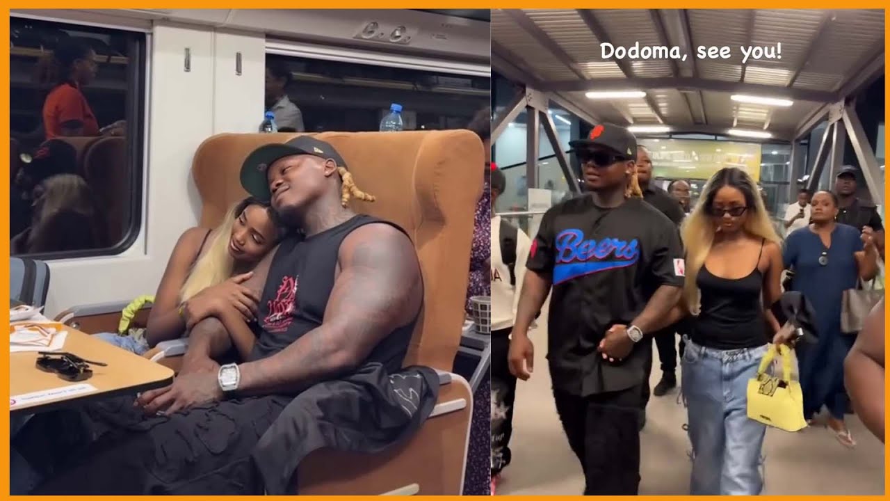 HARMONIZE AMSIFIA ABICHARMS MBELE YA MASHABIKI ZAKE KWENYE TRENI ...