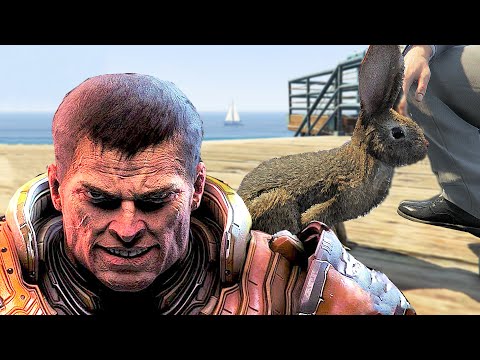 Attacking Daisy, The DOOM Slayer's Pet Rabbit, Is A Horrible Idea - YouTube