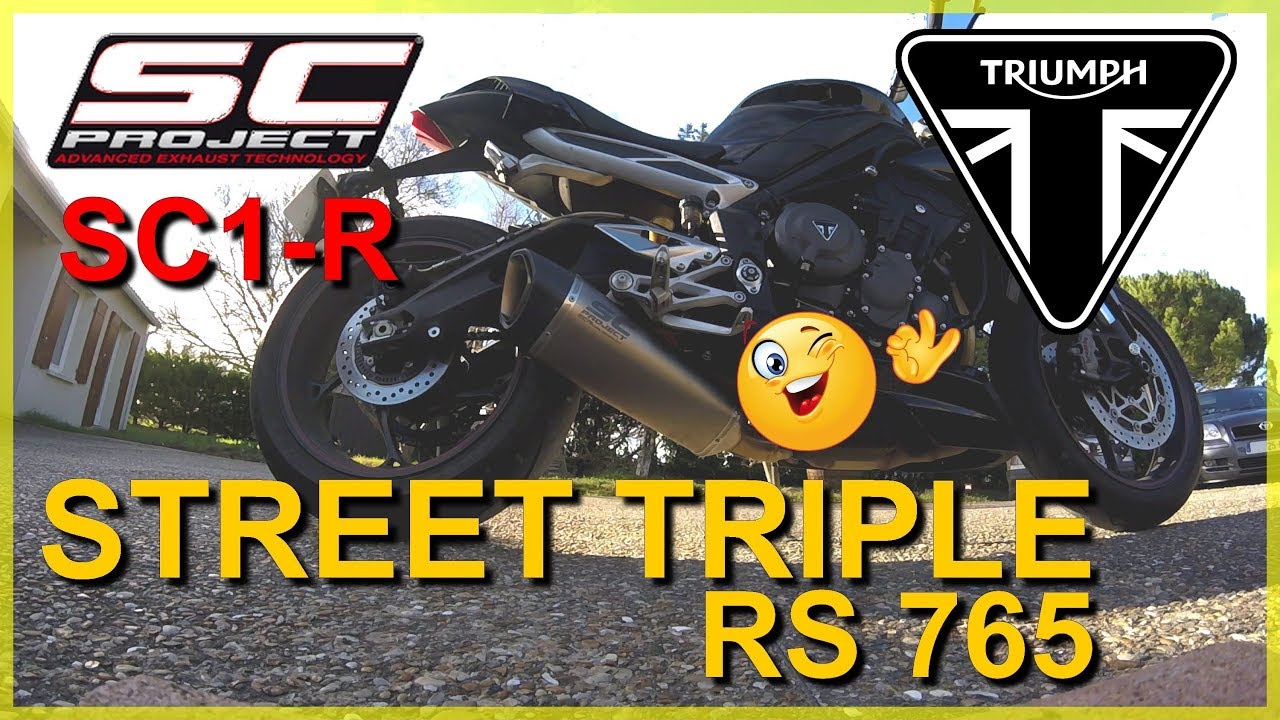 STREET 765 RS ET ECHAPPEMENT SC PROJECT SC1-R - YouTube