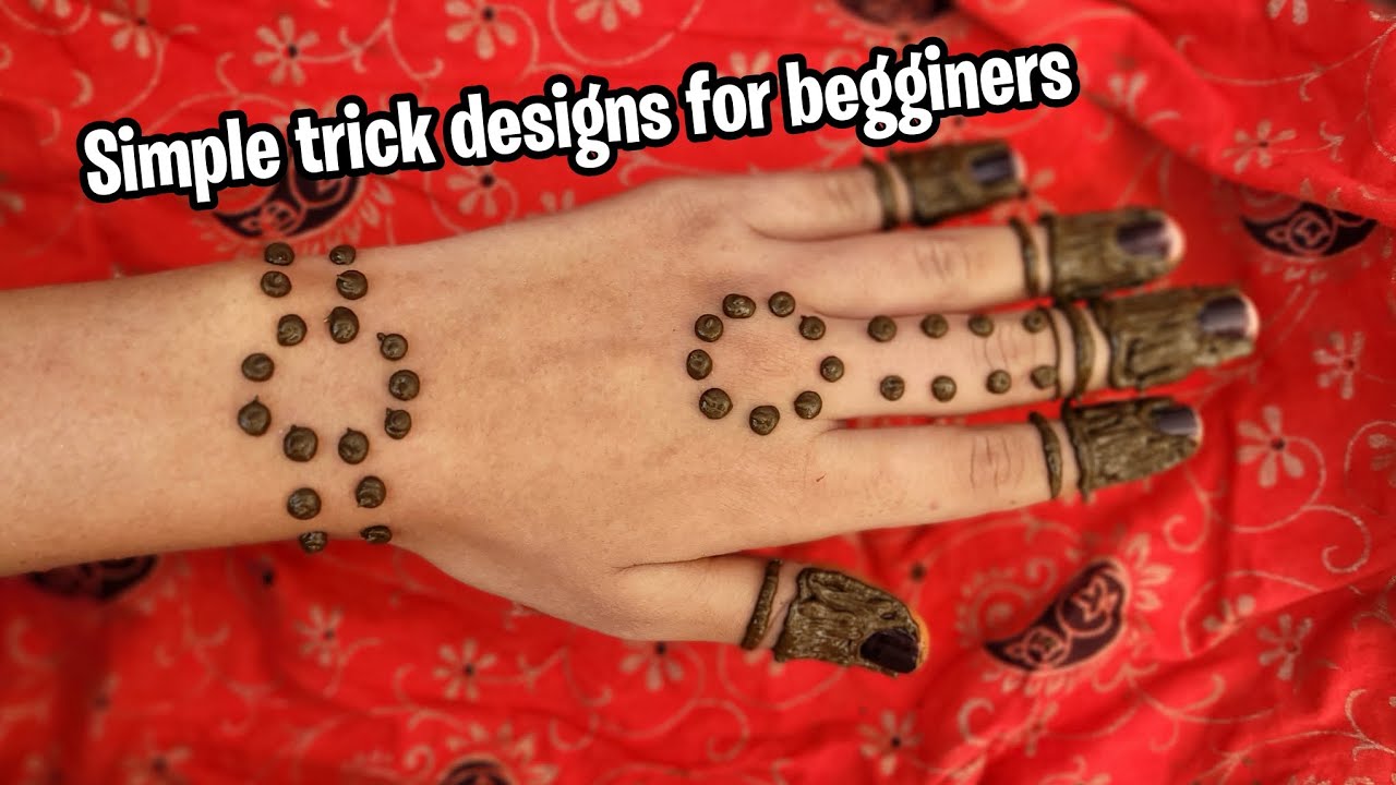 simple beautiful trick mehndi desiign / simple mehndi ka design || dot ...