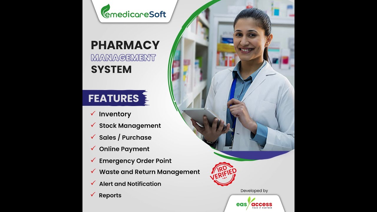 Pharmacy Information Management System - emedicareSoft - YouTube