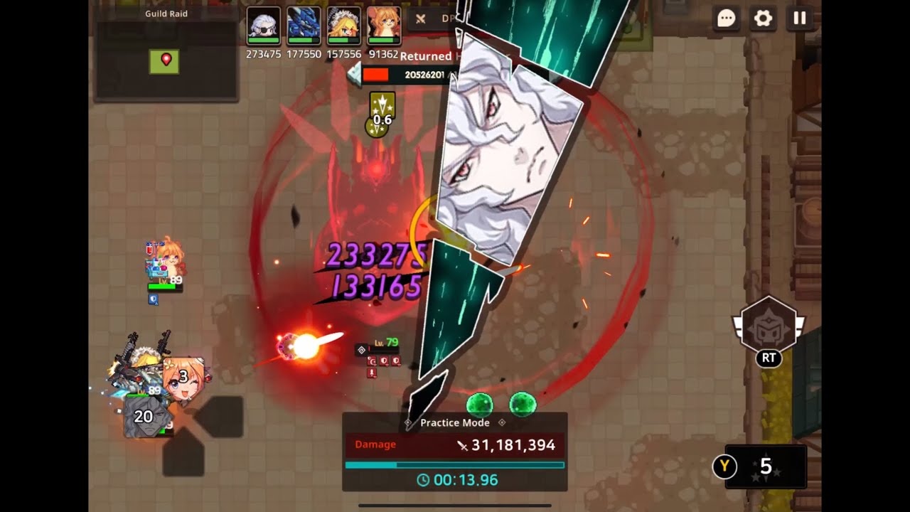 가디언 테일즈 길드 레이드 - 돌아온 하베스터 LV79 / Guardian Tales Guild Raid - Returned Harvester LV79 (클오아나 ...