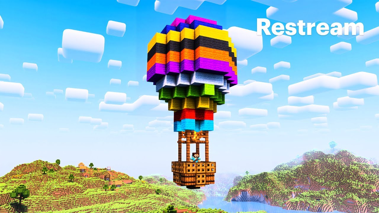 How to Build a Minecraft Hot Air Balloon in 2024 - YouTube