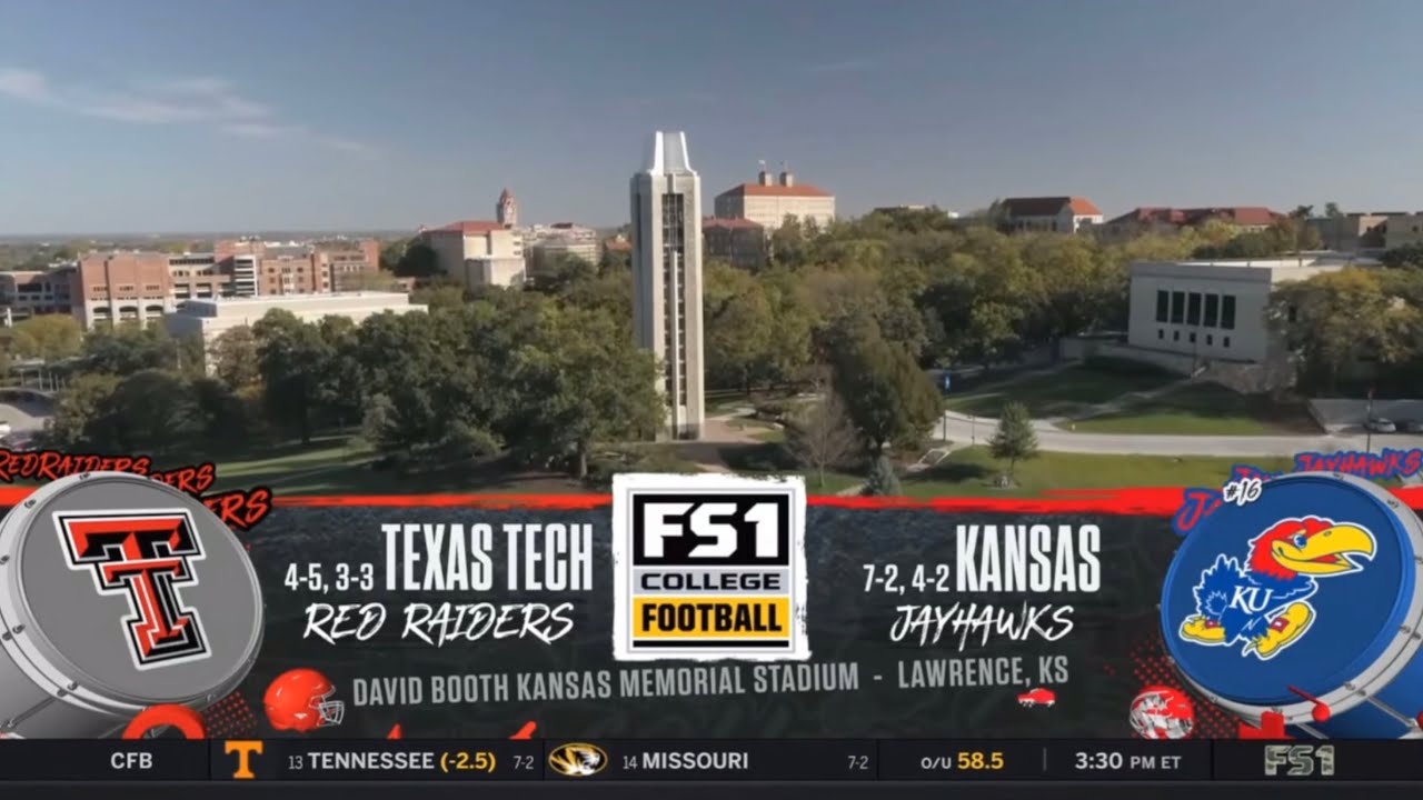 CFB on FS1 intro | Texas Tech @ 16 Kansas | 11/11/23 - YouTube