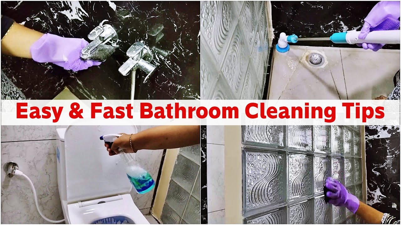 Easy & Fast Bathroom Cleaning Tips | Bathroom Deep Cleaning Routine for ...