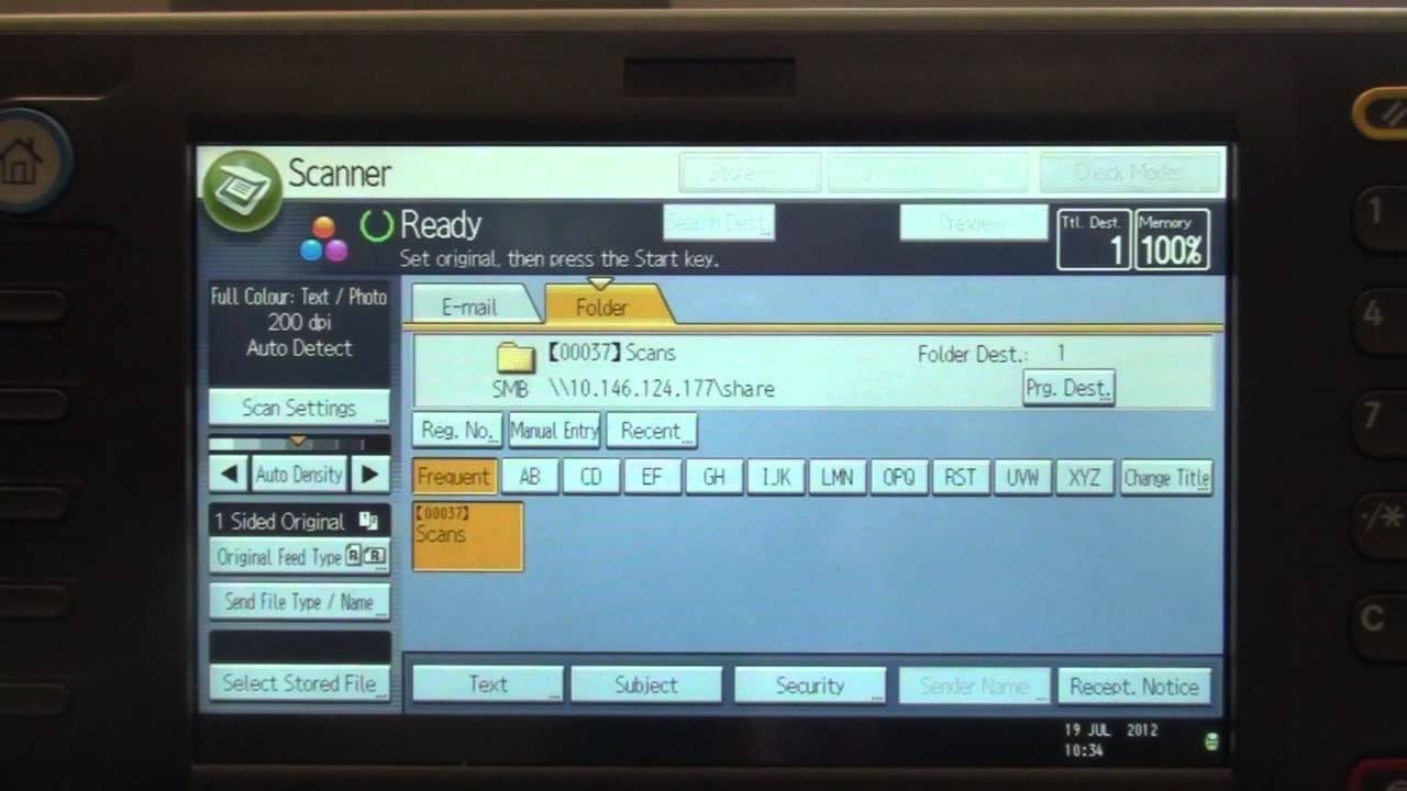 Cách tạo scan share folder trên máy photocopy Ricoh.How to make scan ...