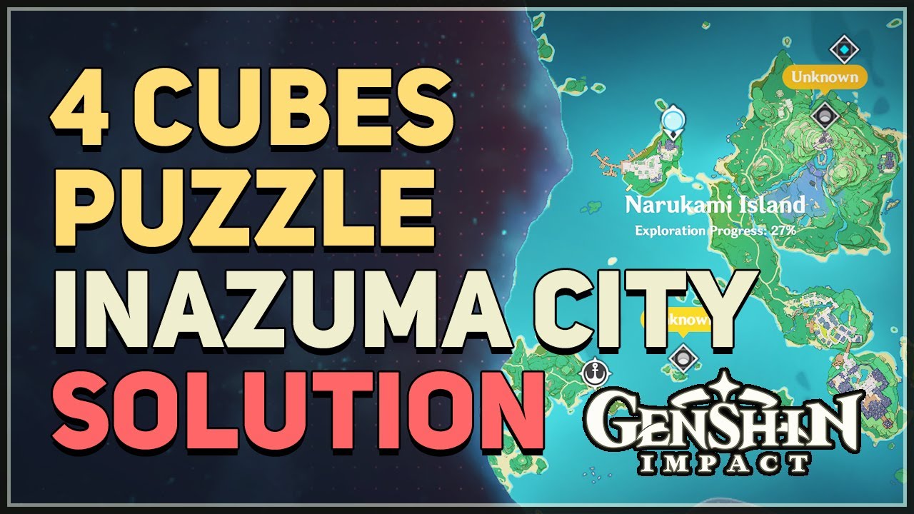 Inazuma City 4 Cubes Puzzle Genshin Impact - YouTube