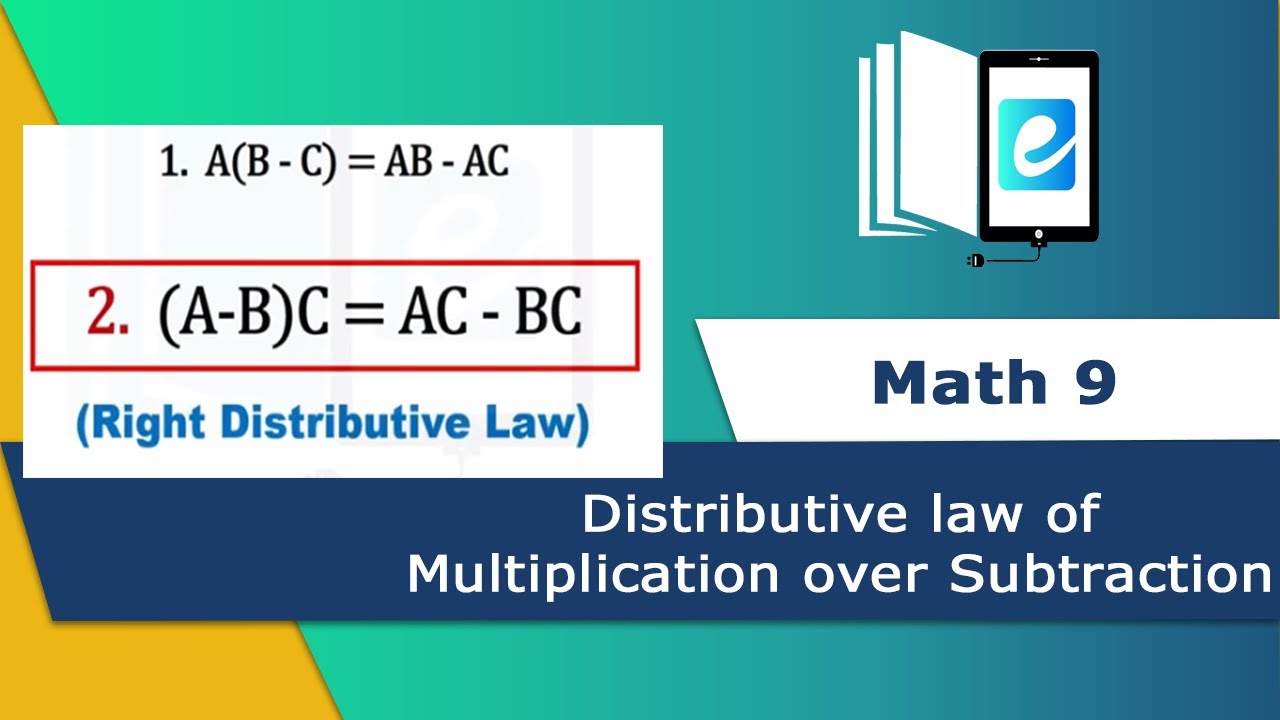 The Distributive Law Of Multiplication Over Subtraction | Matrices