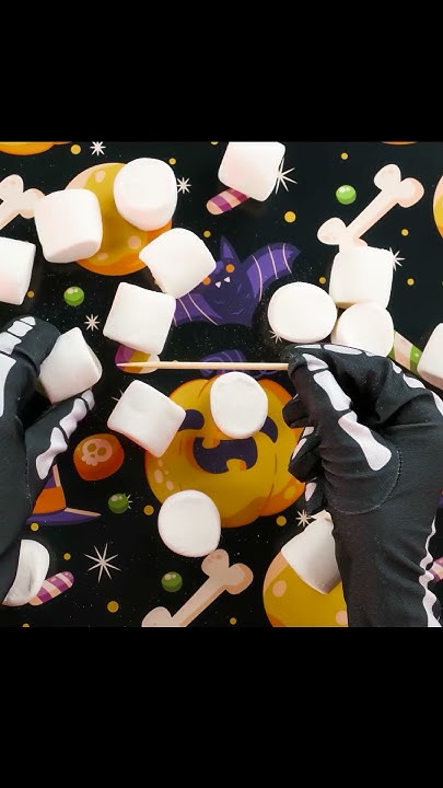 How to make bones out of marshmallow - YouTube