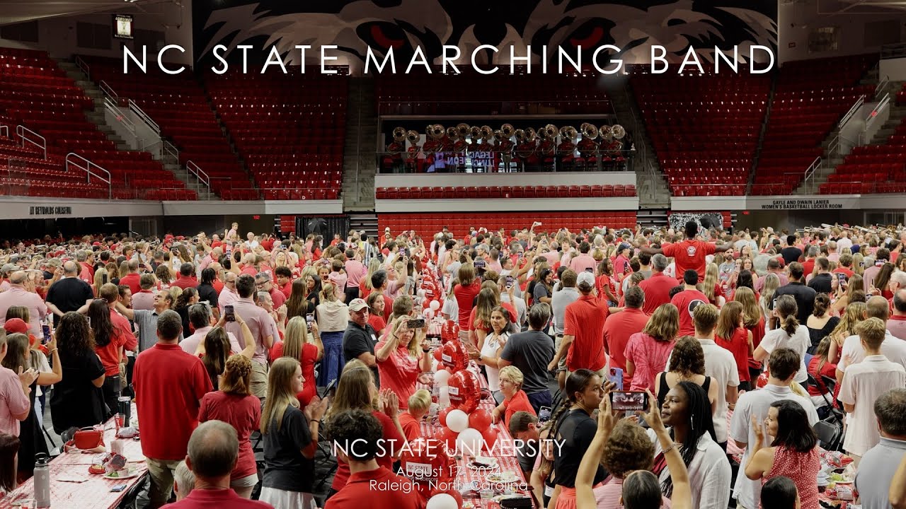 NC State Marching Band - Show at Legacy Luncheon, 8/17/2024 - YouTube
