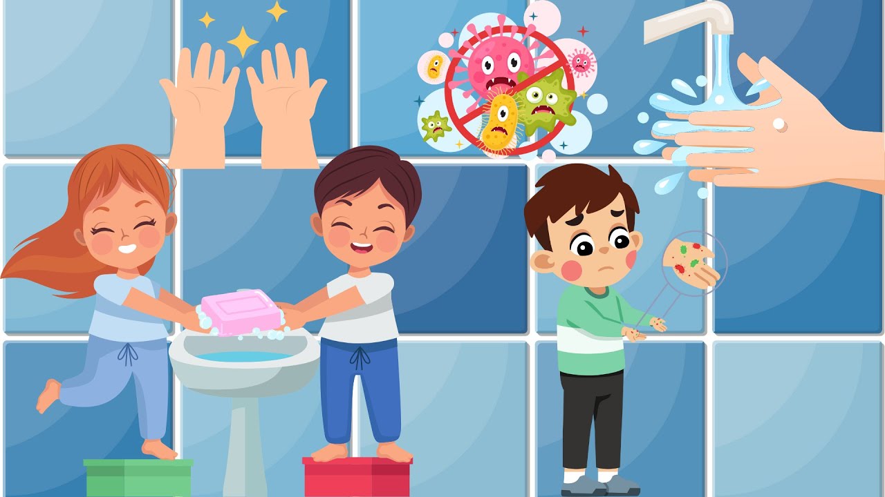 Wash your Hands Song 🧼 | Healthy Habits Kids Song | Nursery Rhymes ...