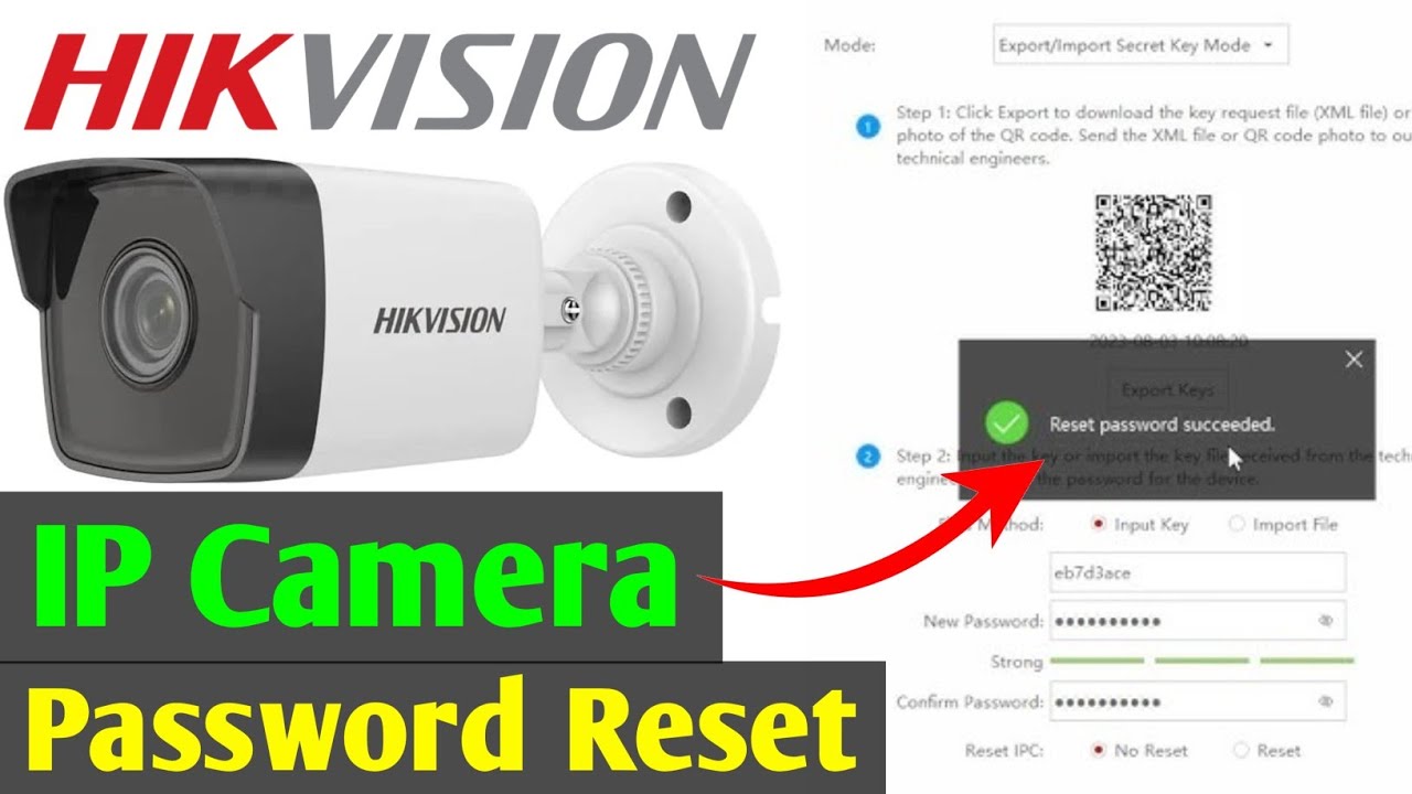 How To Reset Hikvision IP Camera ka Password Reset Kaise Kare - YouTube