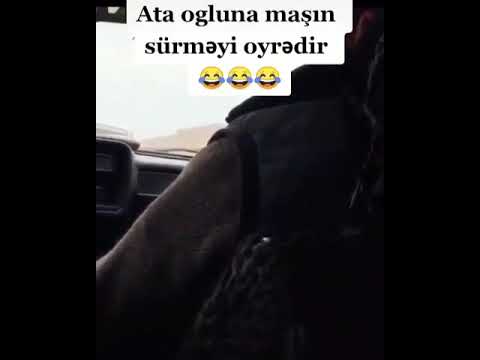 Atası Oğluna Maşın Sürməyi Öyrədir