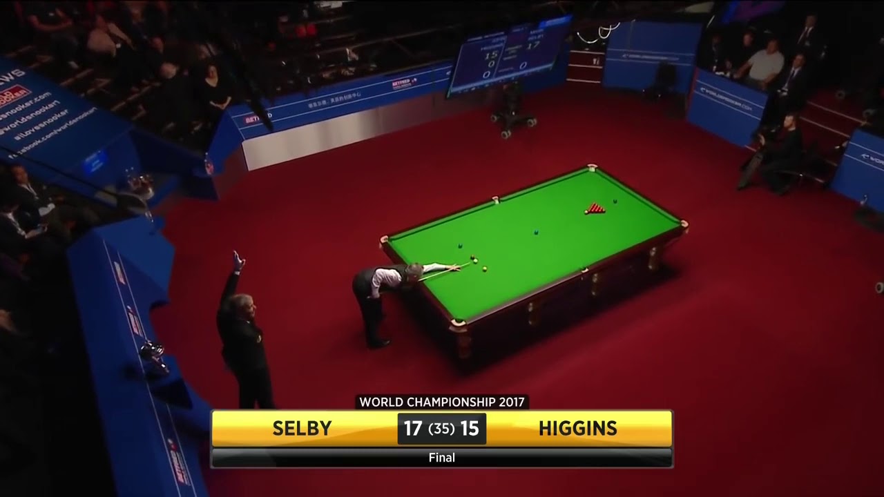World Championship 2017 Final. | Mark Selby Vs John Higgins. | Frame Number 33(Last Frame ...