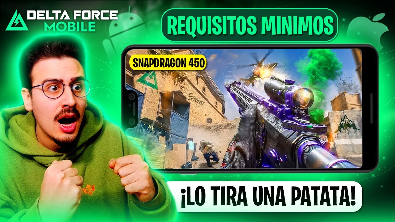 ¡NUEVOS REQUISITOS MINIMOS para PODER JUGAR DELTA FORCE MOBILE! (lo tira una patata xd) - YouTube