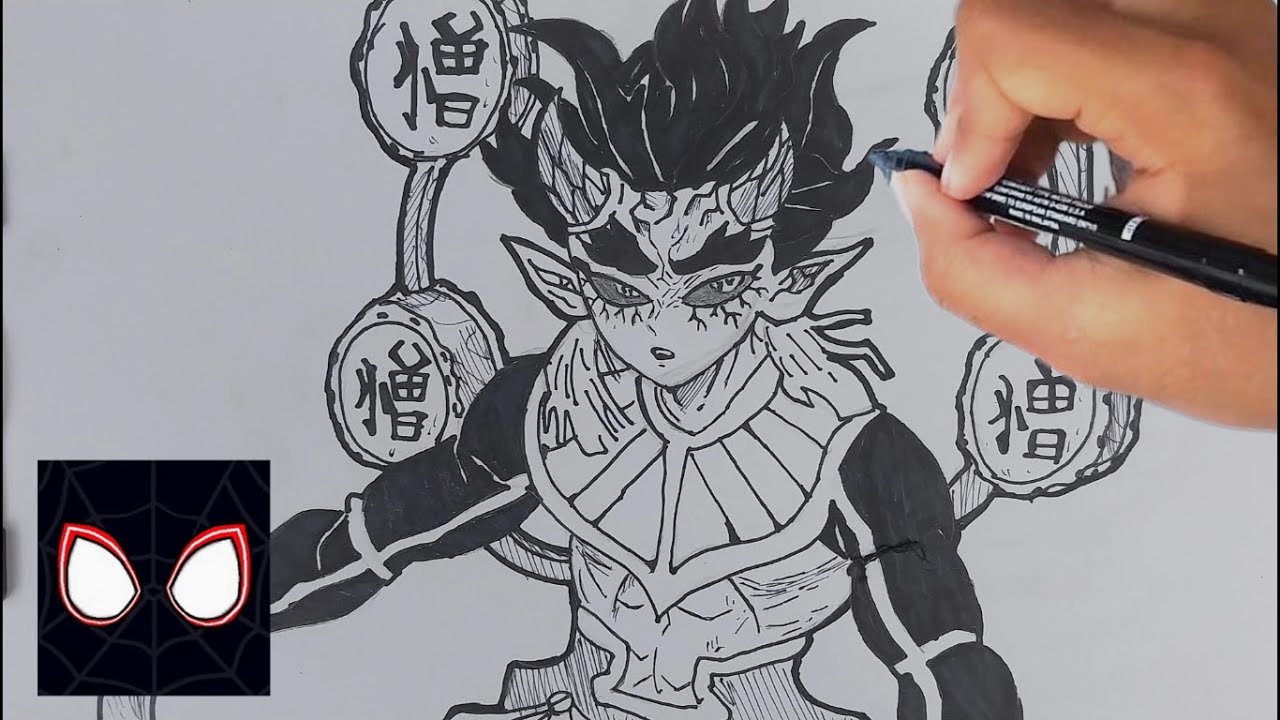 How To Draw Hantengu | Demon Slayer: Kimetsu no Yaiba Swordsmith ...