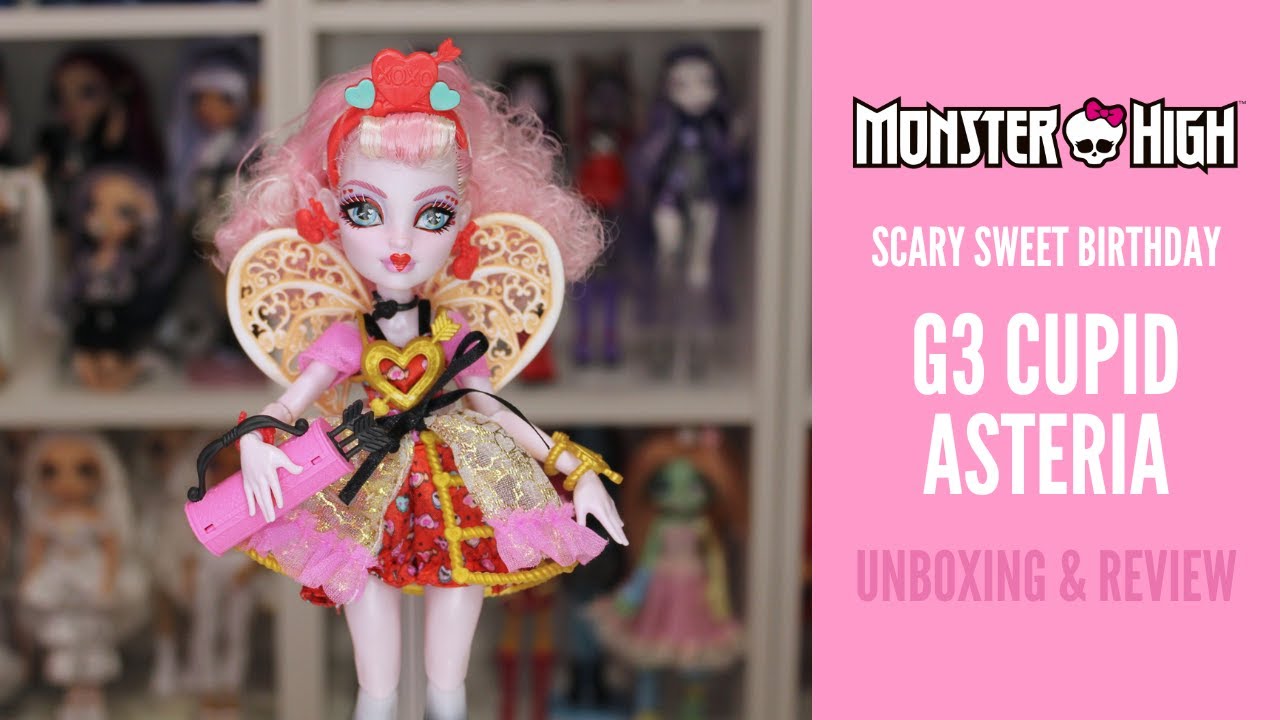 Monster High G3 Cupid Asteria - Unboxing & Review - YouTube