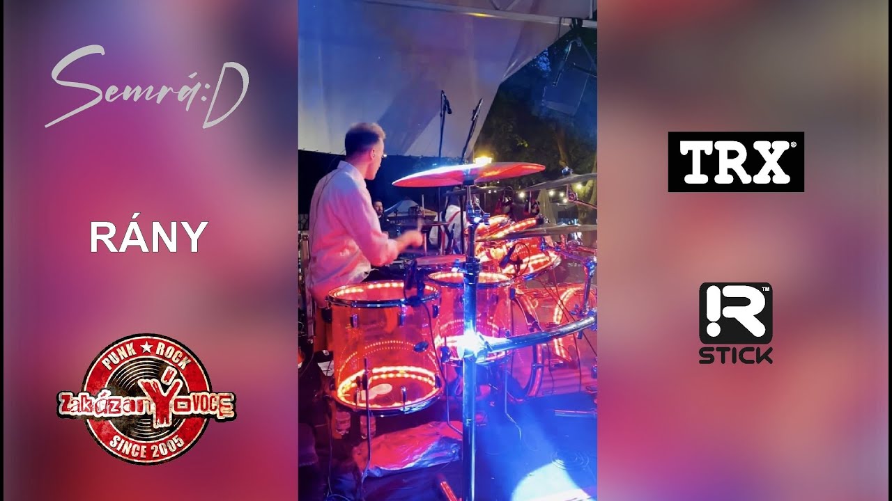 zakázanÝovoce “1000. koncert” - Rány (Drum Cam) - Martin Semrád - Live ...