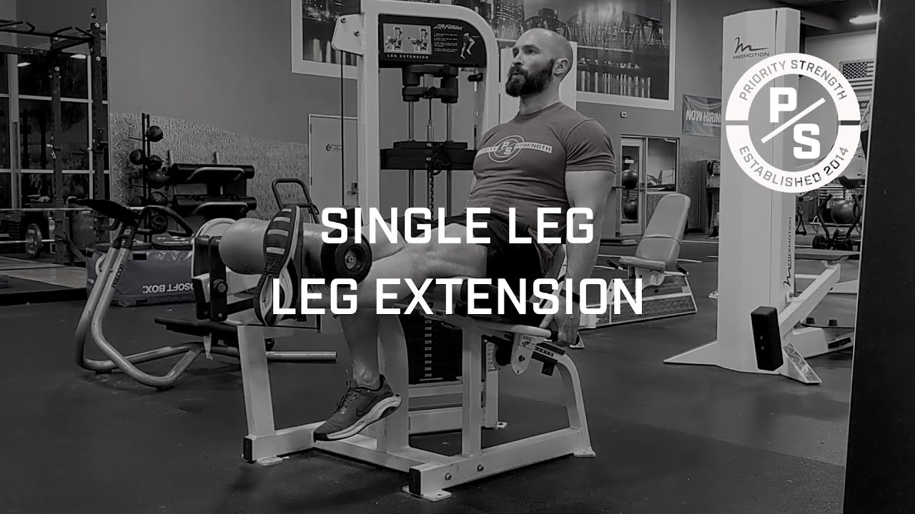 Single Leg Leg Extension - YouTube
