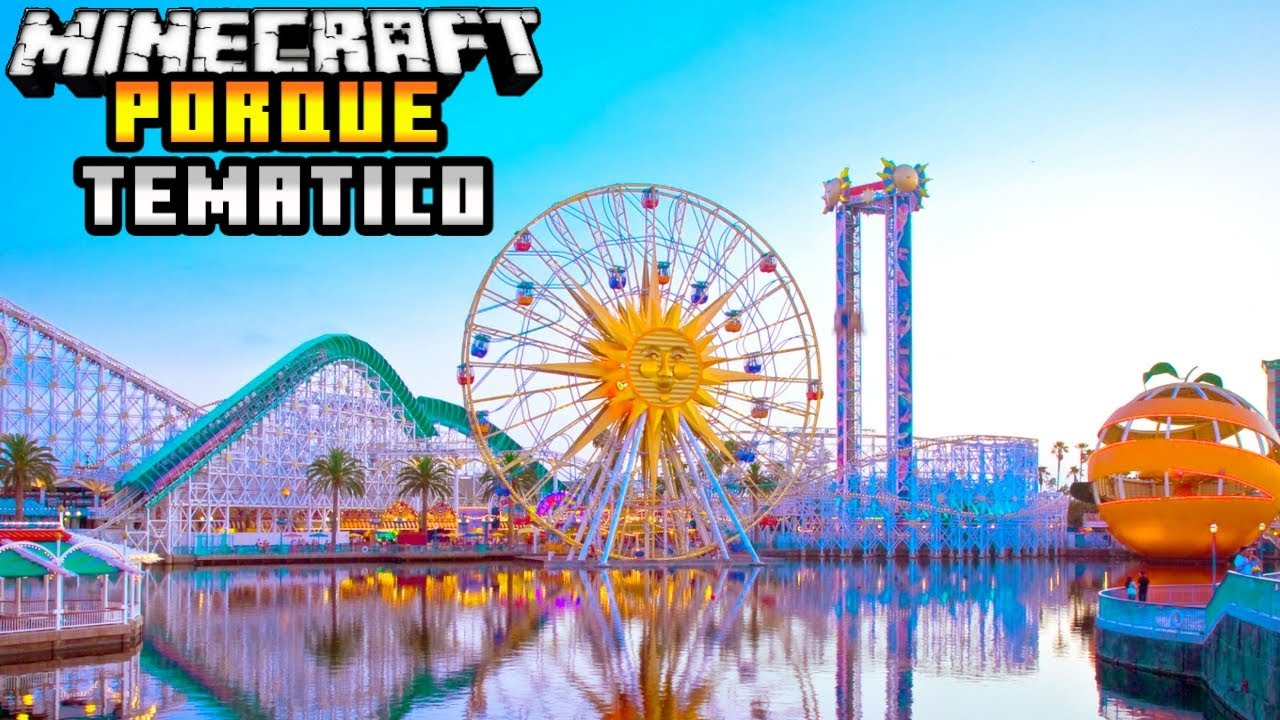 PARQUE TEMÁTICO EN MINECRAFT PE 1.21! - Mapa de Minecraft PE - YouTube