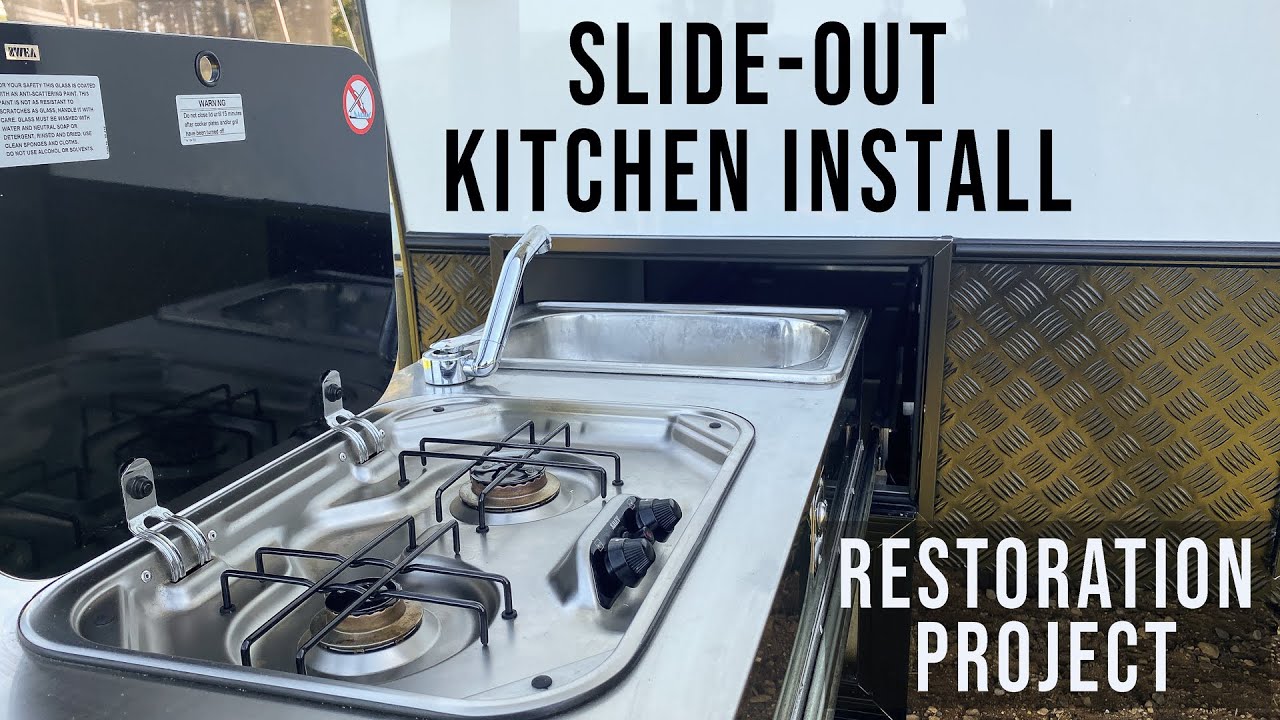 The External Slide Out Caravan Kitchen (Caravan Restoration Project ...
