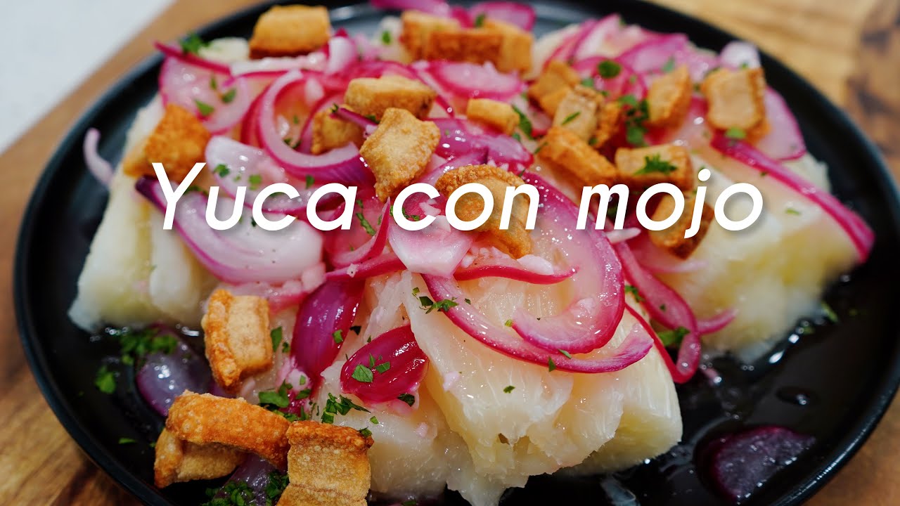 Yuca con mojo al estilo cubano | havanadice - YouTube
