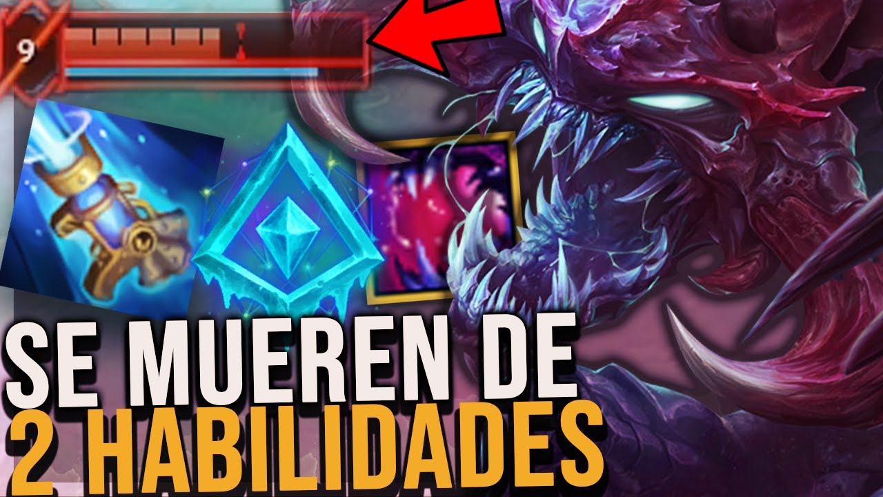 😱¡USAMOS EL PODER DE CHO'GATH Y LOS MATAMOS DE 2 HABILIDADES! CHO'GATH ...