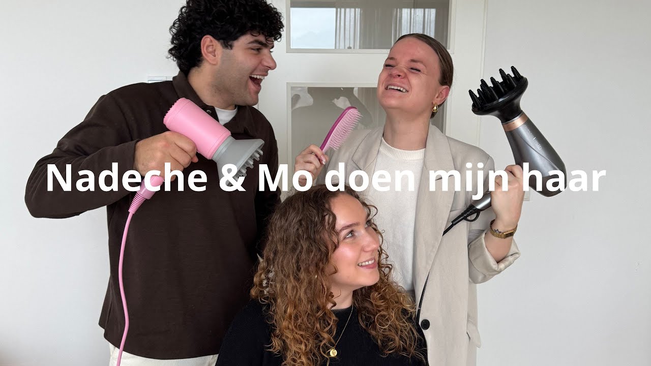 Nadeche & Mo doen mijn krullen routine 😳 Wie doet het beter? 👀 - YouTube
