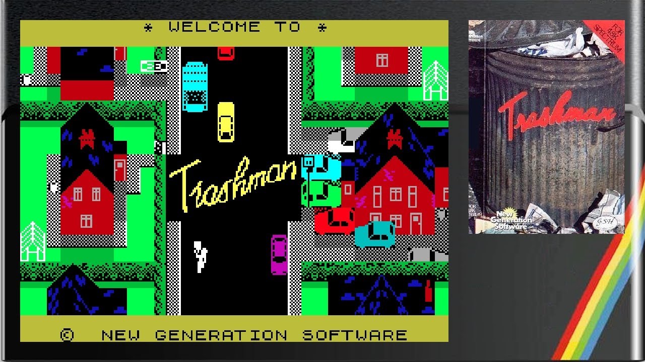 Trashman (New Generation Software / 1984) ZX Spectrum Review - YouTube