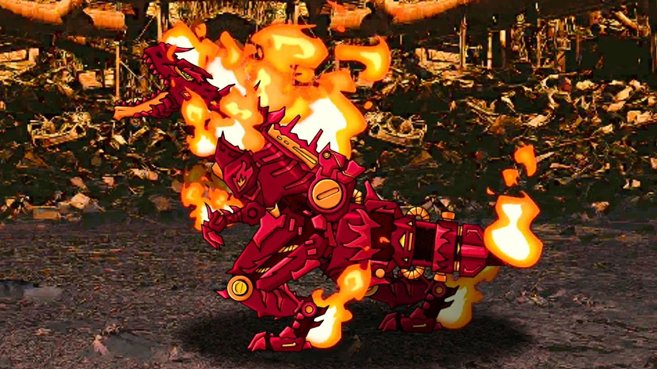 DINO ROBOT INFINITY: UPDATE FIRE T-REX - DINOSAUR | DINO KING 220302 ...