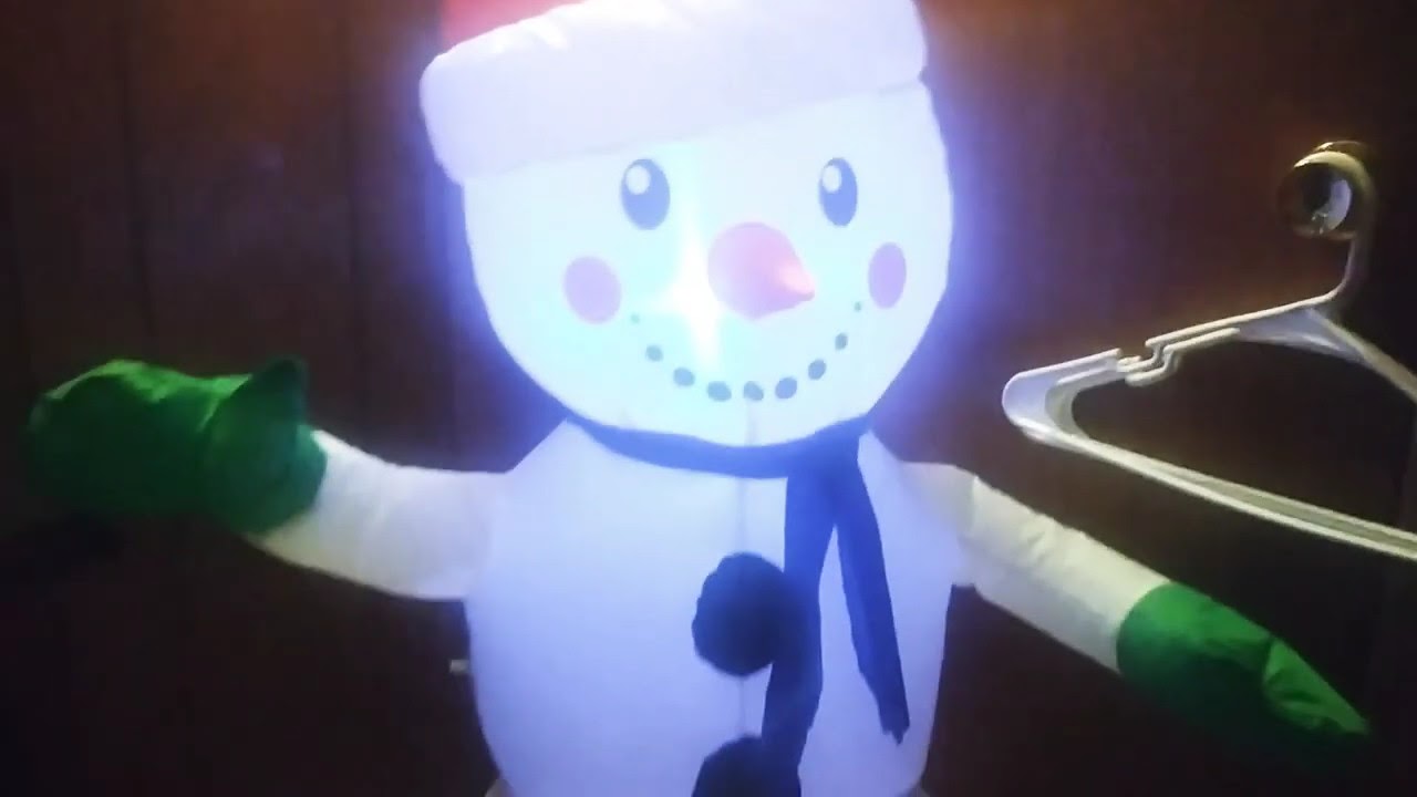 Gemmy Walmart 2018 4ft Inflatable Snowman - YouTube